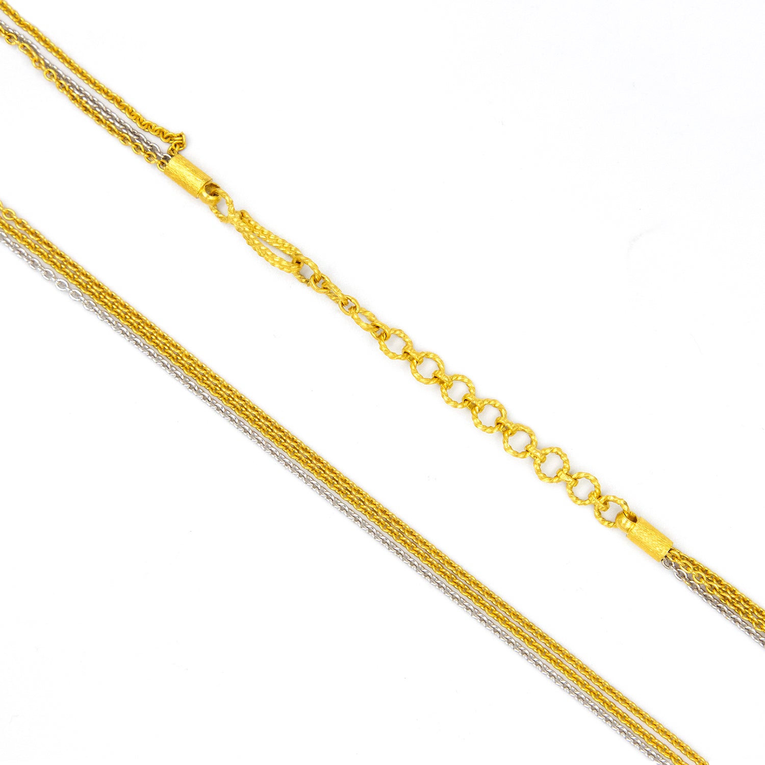 21K Gold Link Chain with 3 layer Chain Design 33 – Al Fanan Jewellery