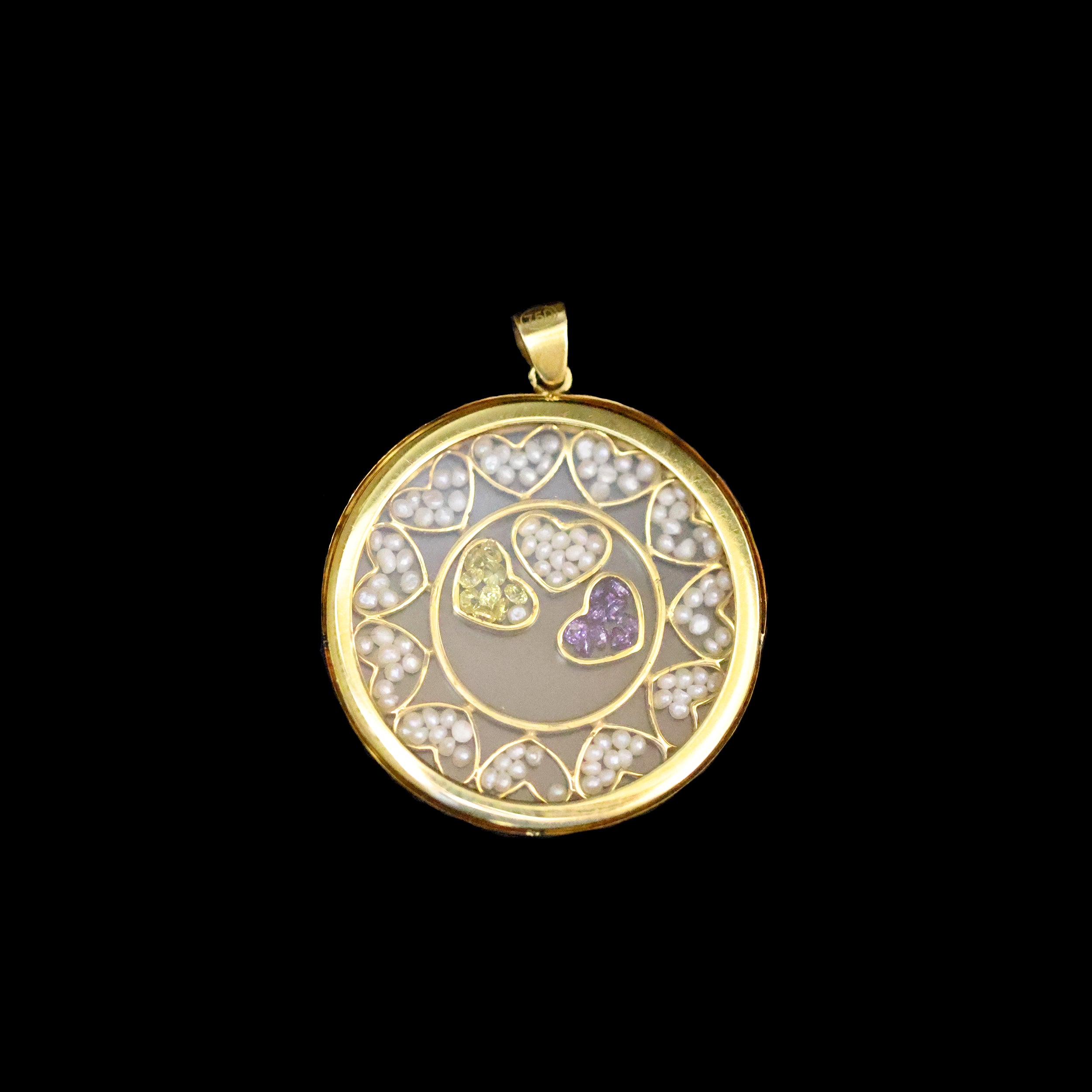 18K Gold Pendant No Making Charges AFP04470 – Al Fanan Jewellery