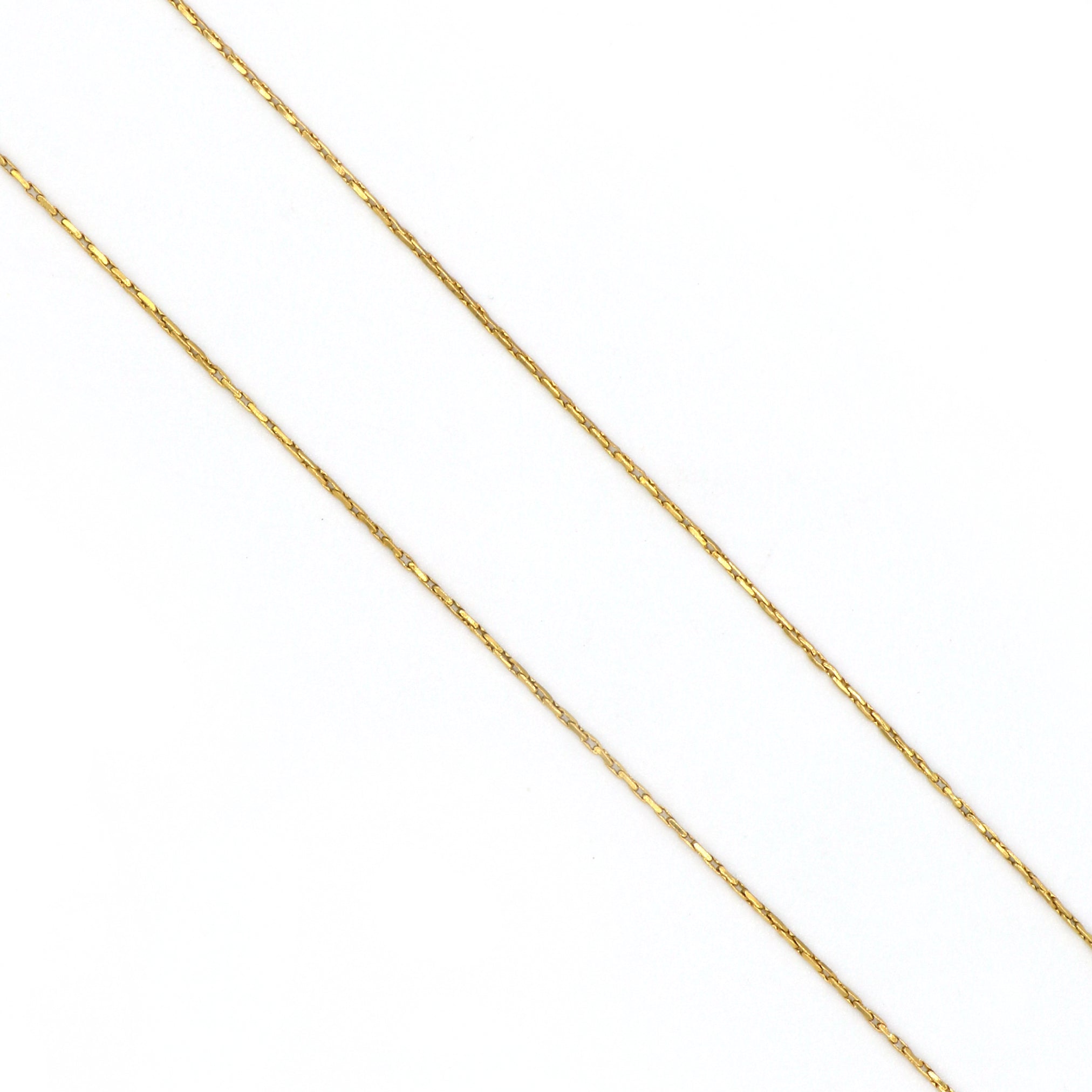 18K Yellow Gold Link Chain Necklace - 18 Inch – Al Fanan Jewellery